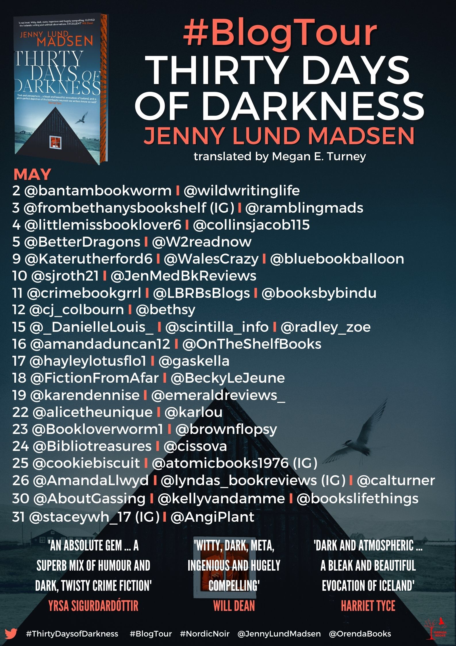 Thirty Days of Darkness blog tour banner – 1 – The Lotus Readers
